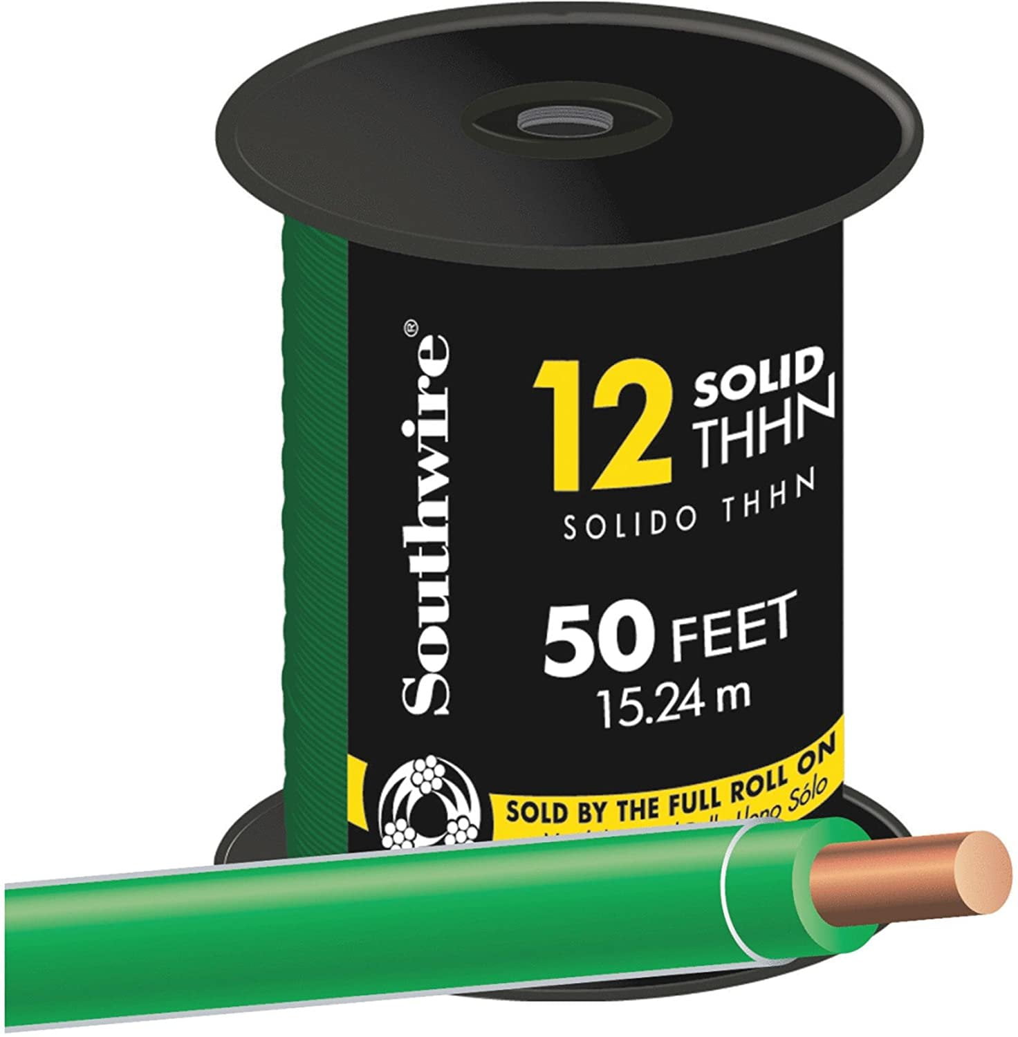 Southwire Thhn Wire Thhn 12 Ga 600 V 50 ' Green - Walmart.com