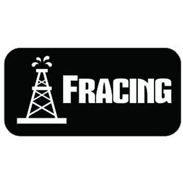 Pair of Fracing Frac Oil Rig Funny Hard Hat/Helmet Vinyl Decal Sticker ...