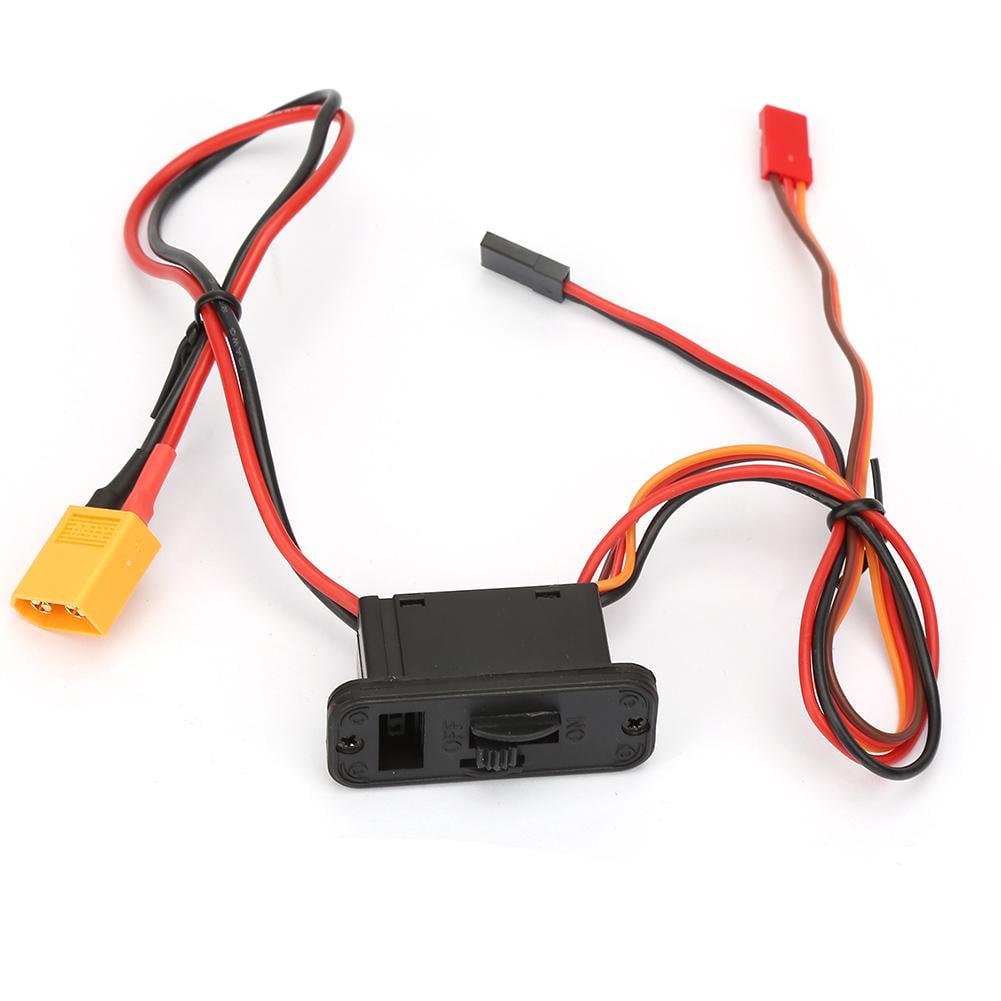 LYUMO RC Power Switch, RC Switch,Male XT60 to JR/futaba Connector Power ...