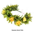 Bohemian Fabric Blossom Hair Wreath Ornament Adjustable Vine Theme ...