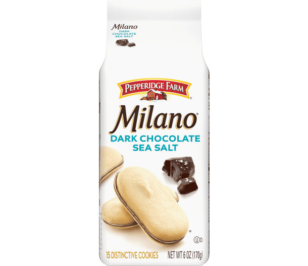 Pepperidge Farm Milano Cookies, Dark Chocolate with Sea Salt, 3-Pack 6 ...