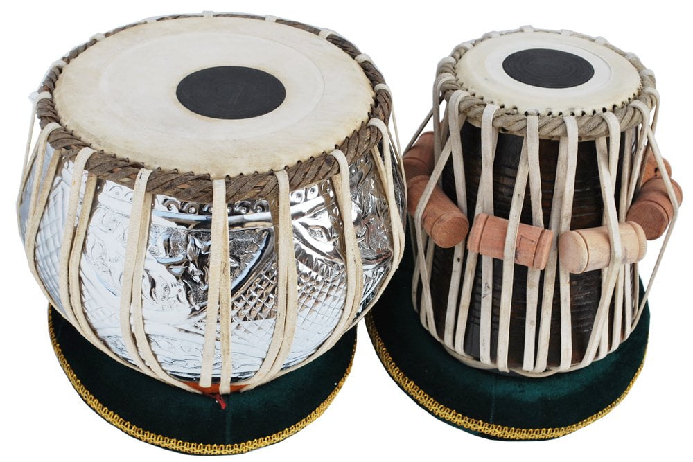 Sai Musical Sheesham Wood Tabla Set Silver Color - a Musical Instrument ...