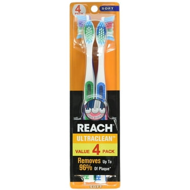 Reach Crystal Clean Firm Adult Toothbrush, 1 Each, Colors May Vary, 6 ...