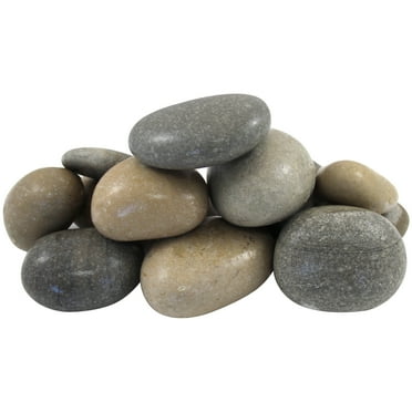 Katzco 2 Pounds Small Decorative River Rock Stones - Natural Polished ...