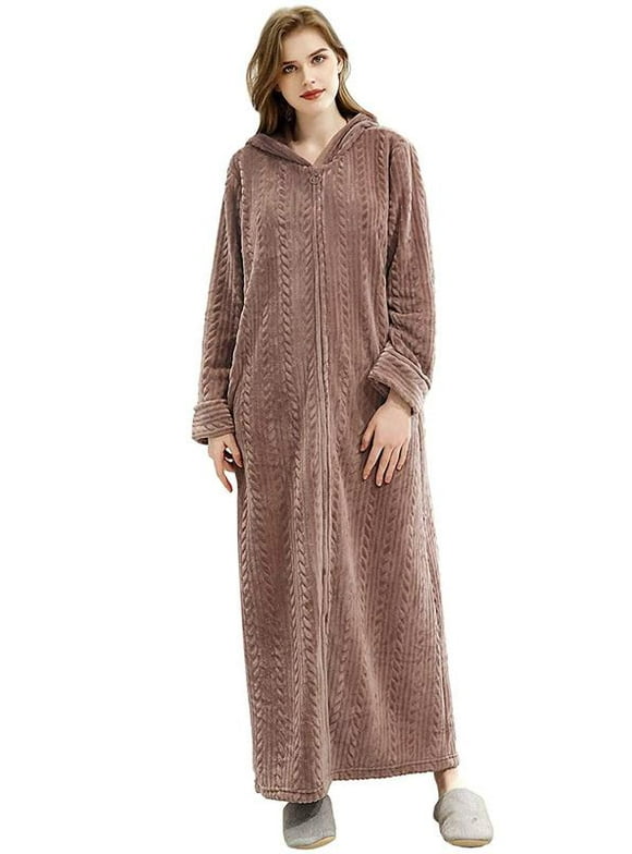 Zipper Robes Women
