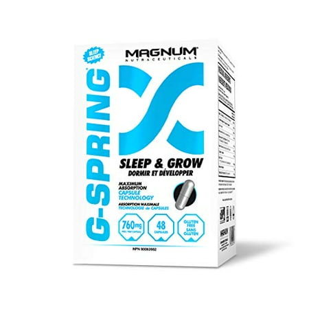 Magnum Nutraceuticals G-Spring Sleep & Grow - 48 Capsules - Sleep Aid ...