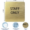 ADA CENTRAL SIGNS - 6" X6" Staff Only Sign - ADA Compliant Tactile ...