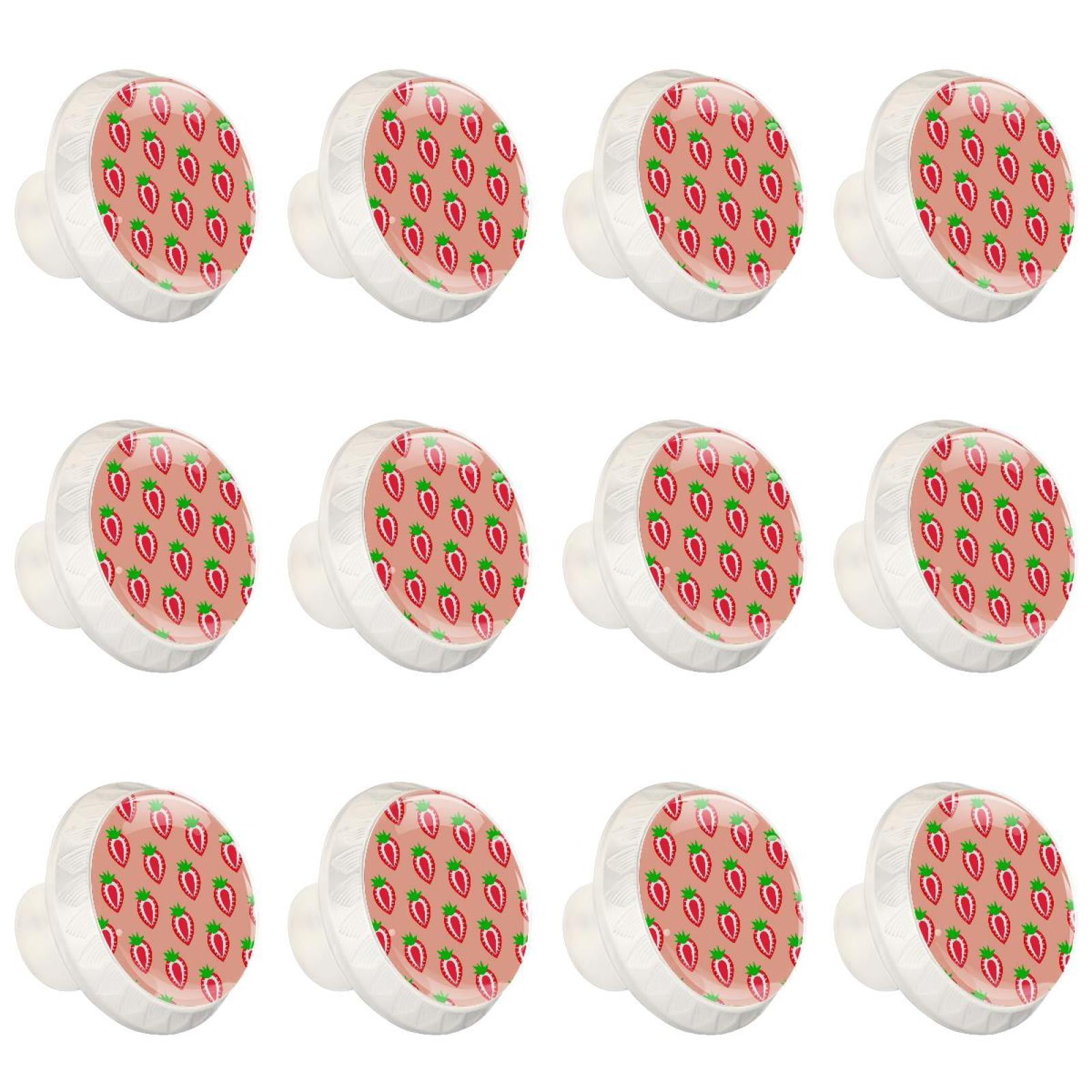 12 Pcs Strawberry Knobs for Kitchen Cabinet Cupboard Dresser Bookcase ...