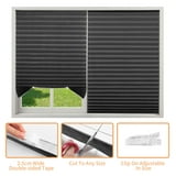 Debonair Pleated Window Paper Shades Room Darkening Blinds Dark Gray 36 ...