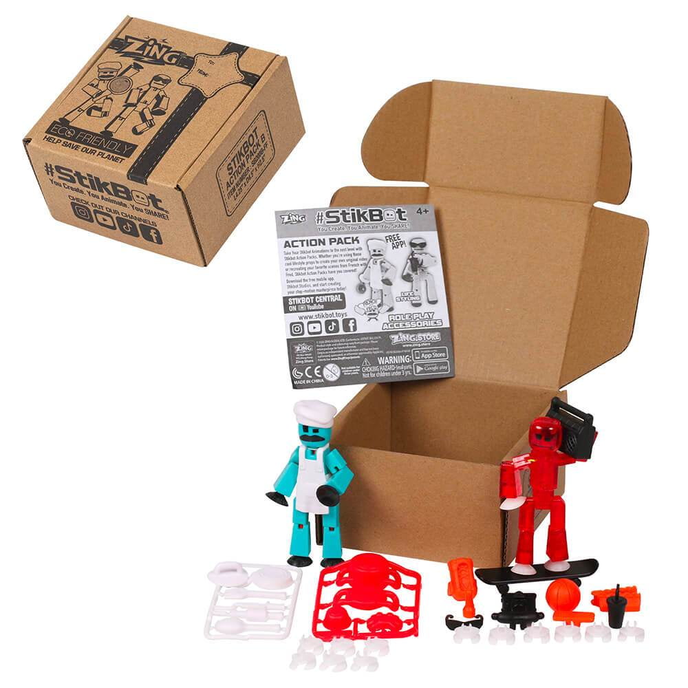 Zing Stikbot Action Pack - Lifestyle Bundle Pack (Eco Friendly ...