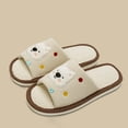 AUDeals Womens Cute Bear Animal Shape Slippers Cotton Home Sandals ...