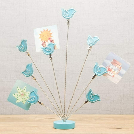 8 Branch Family Tree Picture Frame Holder, Card Photo Clips Holder Desk ...