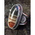 Bohemian Vintage Style Womens Oval Ring In Color 6 - Silvertone Metal ...
