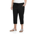 Danskin Now Women's Plus-Size Patch Pocket Capri - Walmart.com
