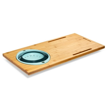 Tasty Poly Cutting Board Prep Station Set with Removable Trays, Tasty ...