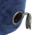 BIMZUC Inflatable Travel Neck Pillow with Hood Ergonomic H-Shaped Head ...