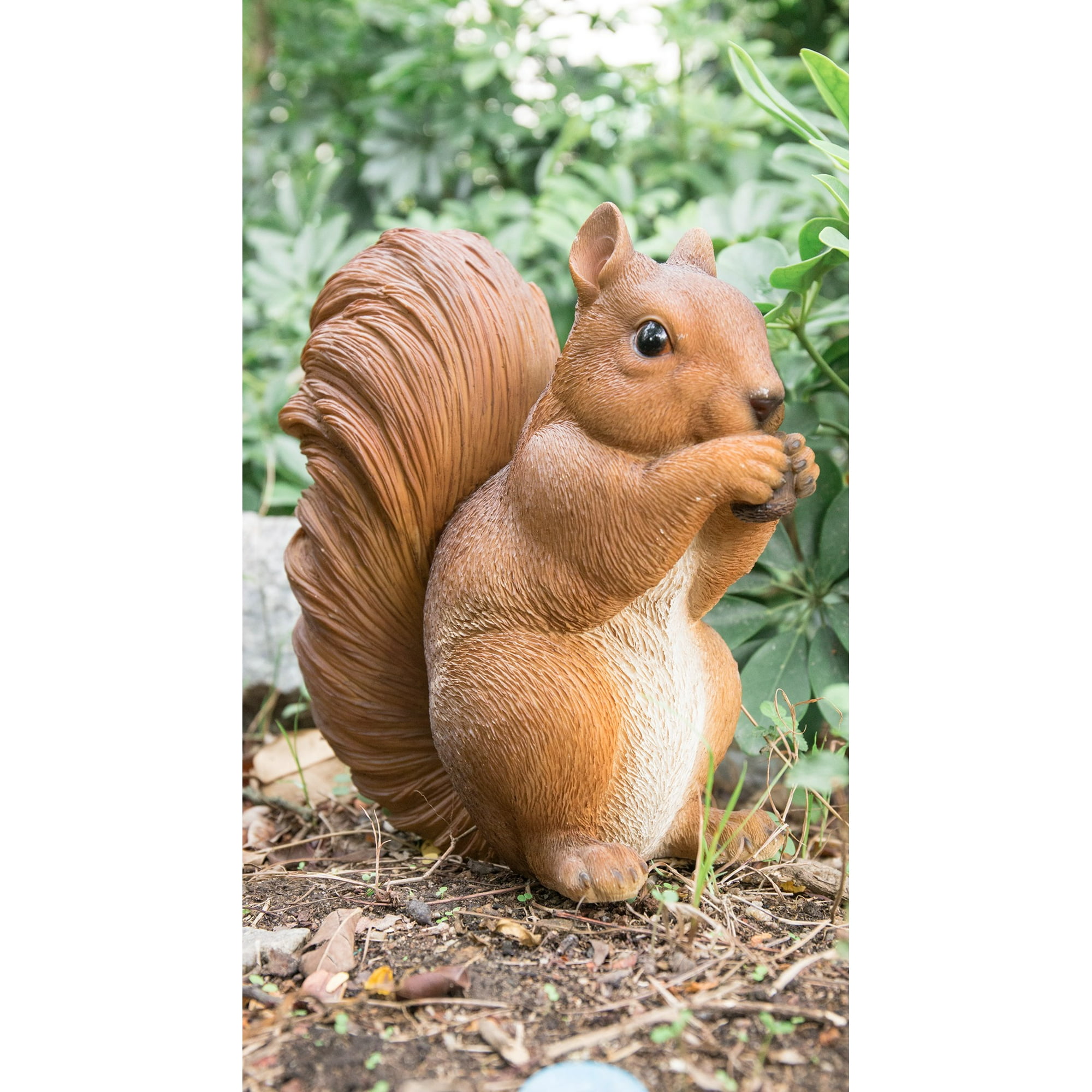 Click here for Hi-Line Gift Animal Statue Brown Squirrel Eating G... prices