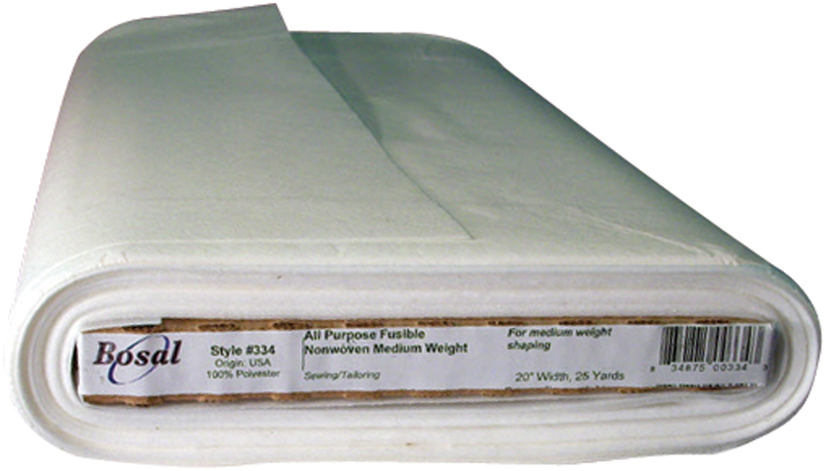 Bosal Fusible Non-Woven All-Purpose Interfacing-White 20"X25Yd Fob: Mi ...