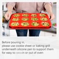 12 Cups Silicone Muffin Pans For Baking - Regular Size Cupcake Pan Tin ...