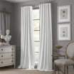 Valeron Estate Cotton Linen 84-Inch Rod Pocket Window Curtain Panel in ...