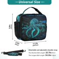 ALAZA Octopus Texture Insulated Lunch Box Lunch Bag Cooler Tote with ...