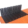 16 Pack - L 6" x H 6" x W1.5, 5mm Thick White L Shelf Bracket, Iron ...