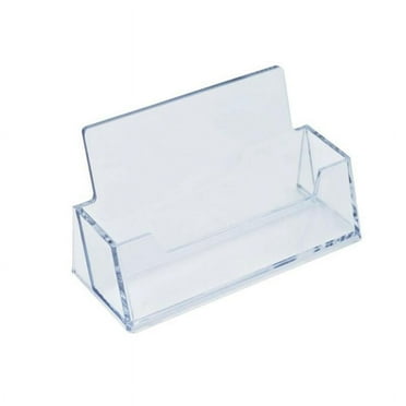 MaxGear Plastic Multi-Storage Business Card Holder, 2-Pack Clear 4 ...
