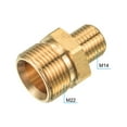 Pipe Fitting, M22 to M14 Male Thread 1.26 Inch for Water Pipe, Gold ...