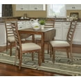Powell Liam 5 Piece Dining Set, Wood Grain Finish - Walmart.com