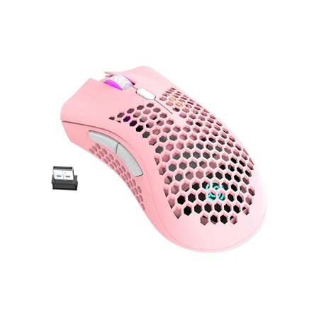 K-snake BM600 2.4G Wireless Rechargeable Mouse Hollow Honeycomb 1600DPI ...