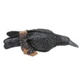 Crow Sculpture, Black Resin Crow Ornament For Eaves - Walmart.com