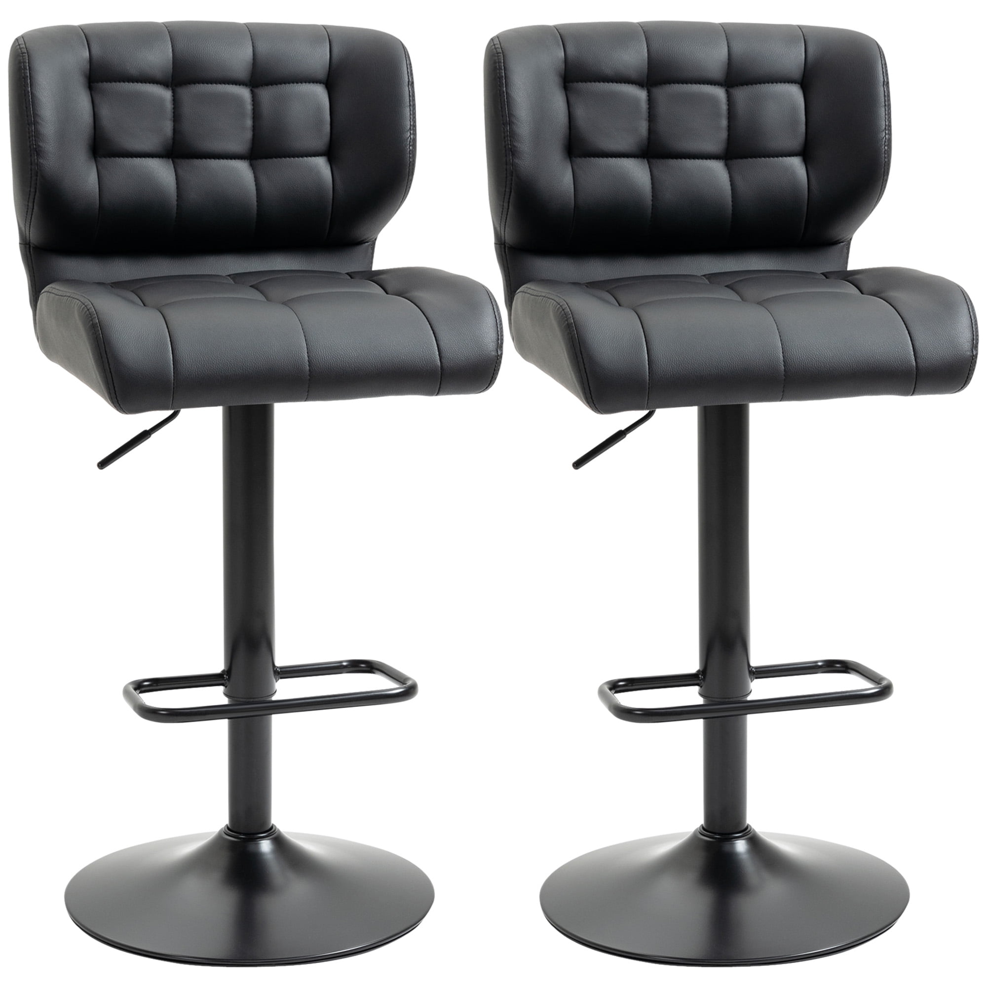 Click here for Homcom Adjustable Bar Stools Set Of 2 With Footres... prices