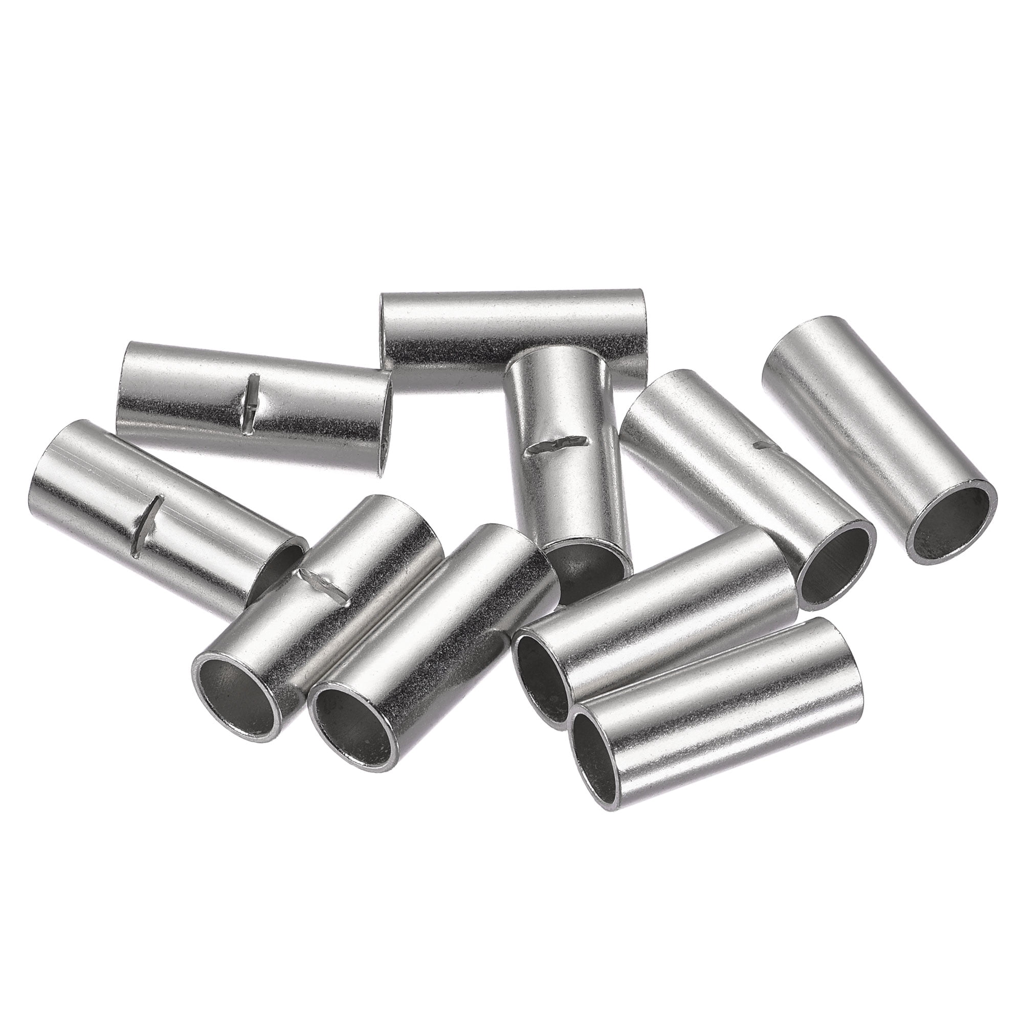 Uxcell Non-Insulated Butt Crimp Terminals 2 AWG for Electrical Wire ...