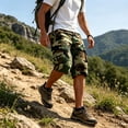 Athletic Cargo Shorts Mens Camo Cotton Twill Drawstring Casual Classic ...