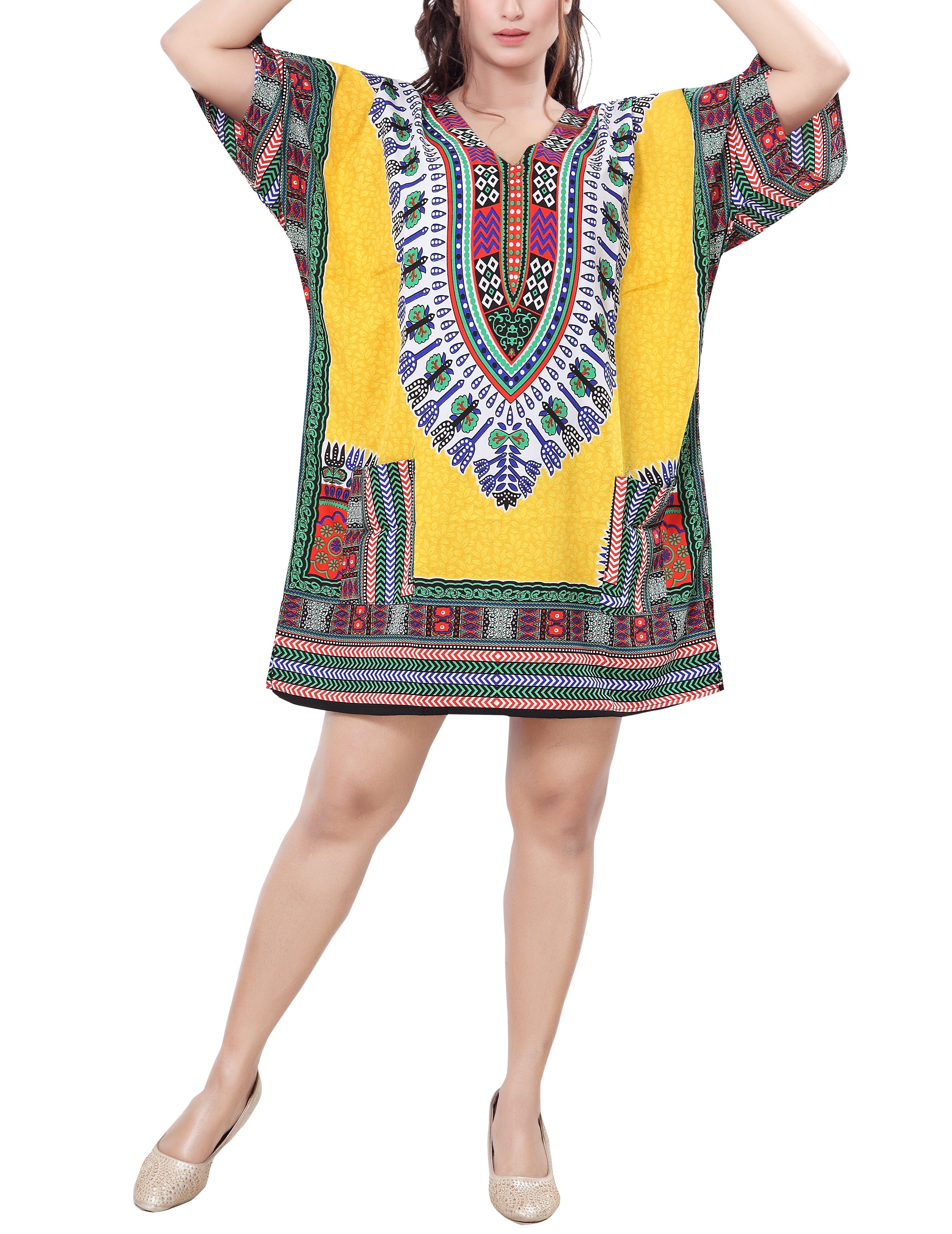 Unixex Dashiki Print African Traditional Dashki Tunics and Top With ...