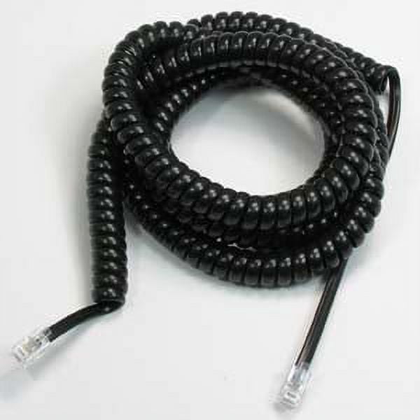 ACCL 25Ft Coiled Handset Cord, RJ22 (4P4C) Black, 1 Pack - Walmart.com