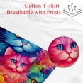 Cat 100% Cotton White T-Shirt for Men - Classic Comfortable Tee for ...