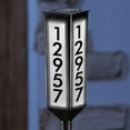 Modern Home Outdoor Solar Powered LED Address Stake, Easy House Numbers ...