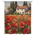 Country Farm Sheer Curtains 63 Inch Length for Bedroom, Farmhouse ...
