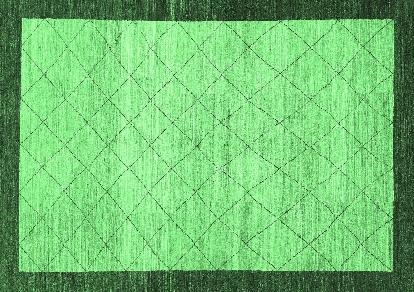 Ahgly Company Indoor Rectangle Abstract Emerald Green Modern Area Rugs ...