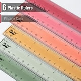 Mr. Pen- Ruler, 6 Inch, 6 Pack, Vintage Colors, Rulers for All Ages ...