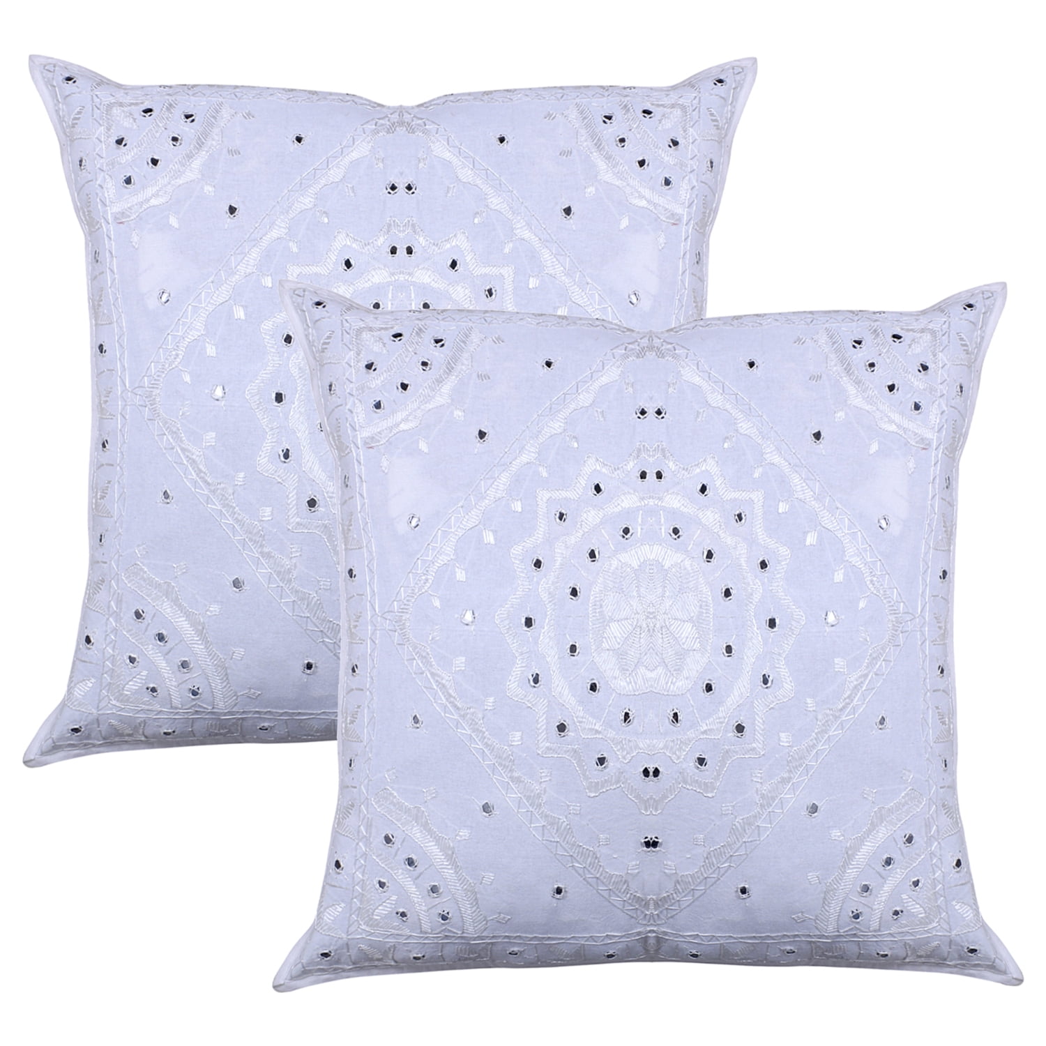 Stylo Culture Indian Cotton Home Decor Throw Pillow Sham Covers Large ...