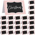 24 Pcs Pink Gingham Picnic Party Decoration Supplies 4 x 6 Inch Sweet ...