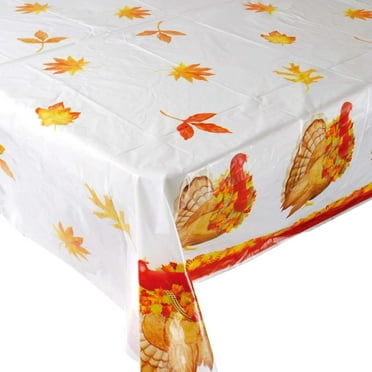 HOWAF 3 Pack Fall Thanksgiving Tablecloth, Happy Thanksgiving Pumpkin ...