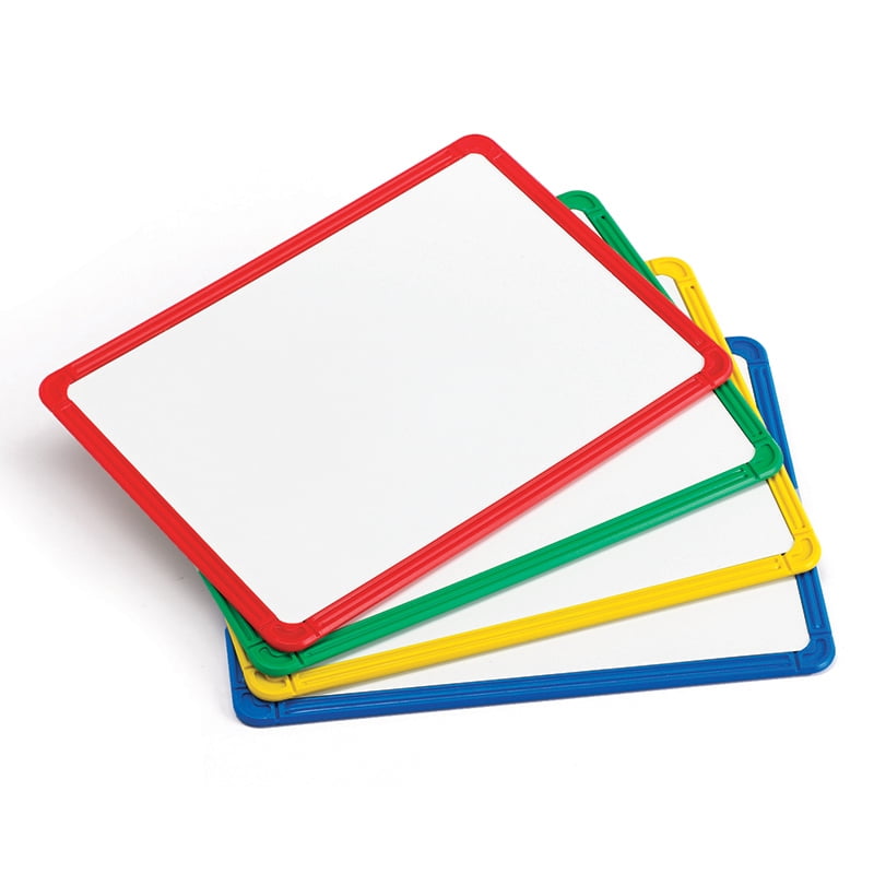 Plastic Framed Metal White Colored Whiteboards - Four Colors - Set of 4 ...