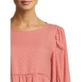 Time and Tru Women's Short Sleeve Textured Top - Walmart.com