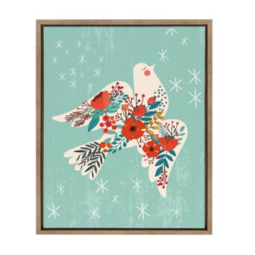 Kate and Laurel Words Girls are Brave Framed Canvas Art Print, 18" x 24 ...