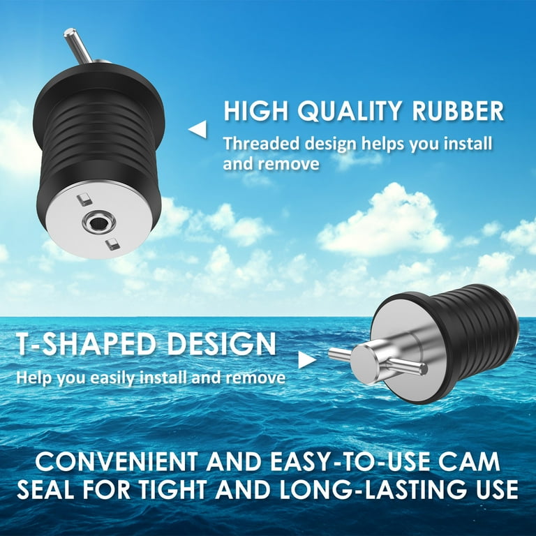 1 1/4 Rubber Plug Ihreesy Marine Drain Plug,304 Stainless Steel Snap ...