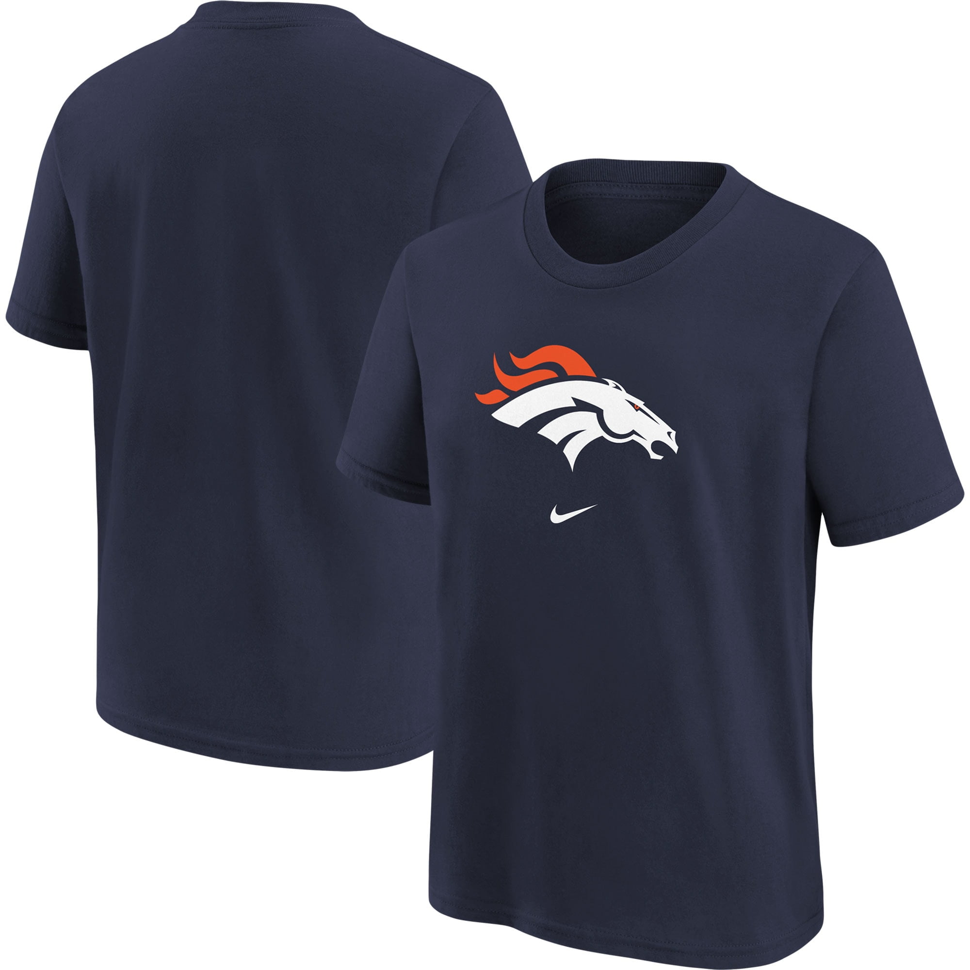 Youth Nike Navy Denver Broncos Logo T-Shirt - Walmart.com