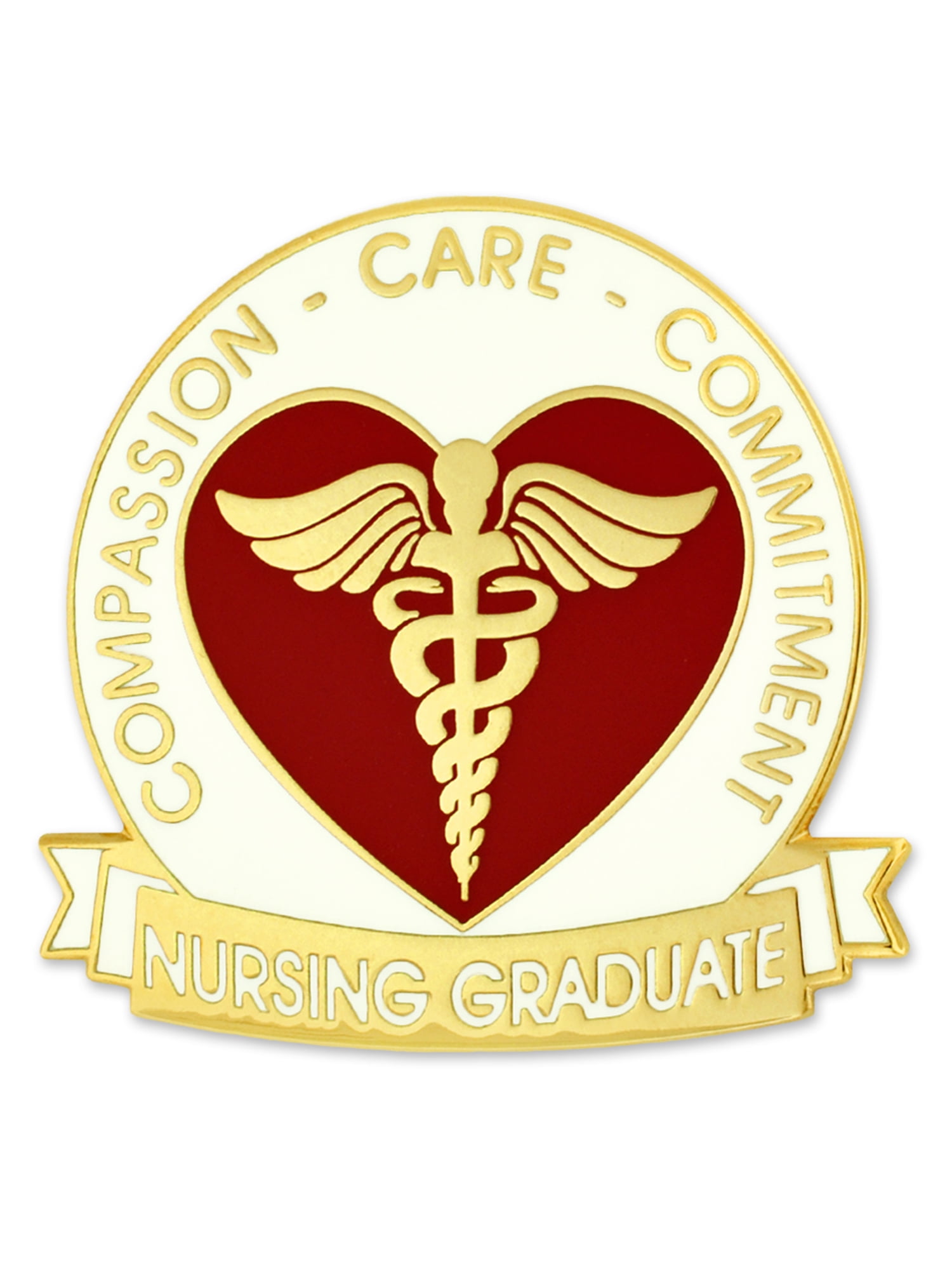 Red Nursing Caduceus